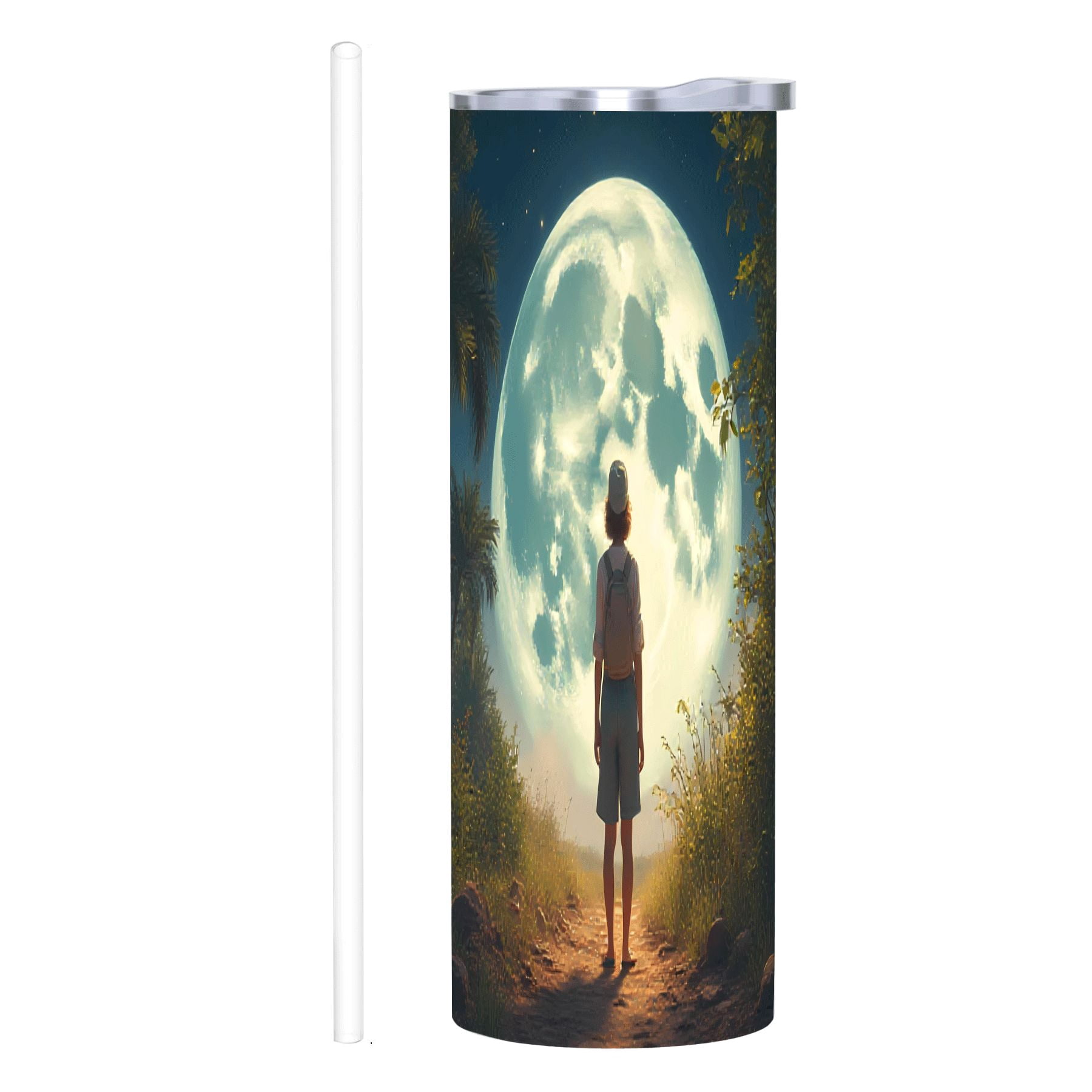 20 oz Stainless Steel Insulated Tumbler - Full Moon Landscape Design ...