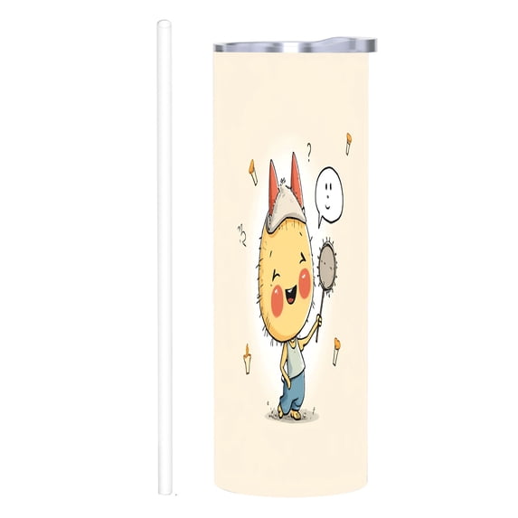 20 oz Stainless Steel Insulated Tumbler - Fun Cartoon Design with ...