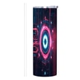 20 oz Stainless Steel Insulated Tumbler - Futuristic Neon Pink & Blue ...