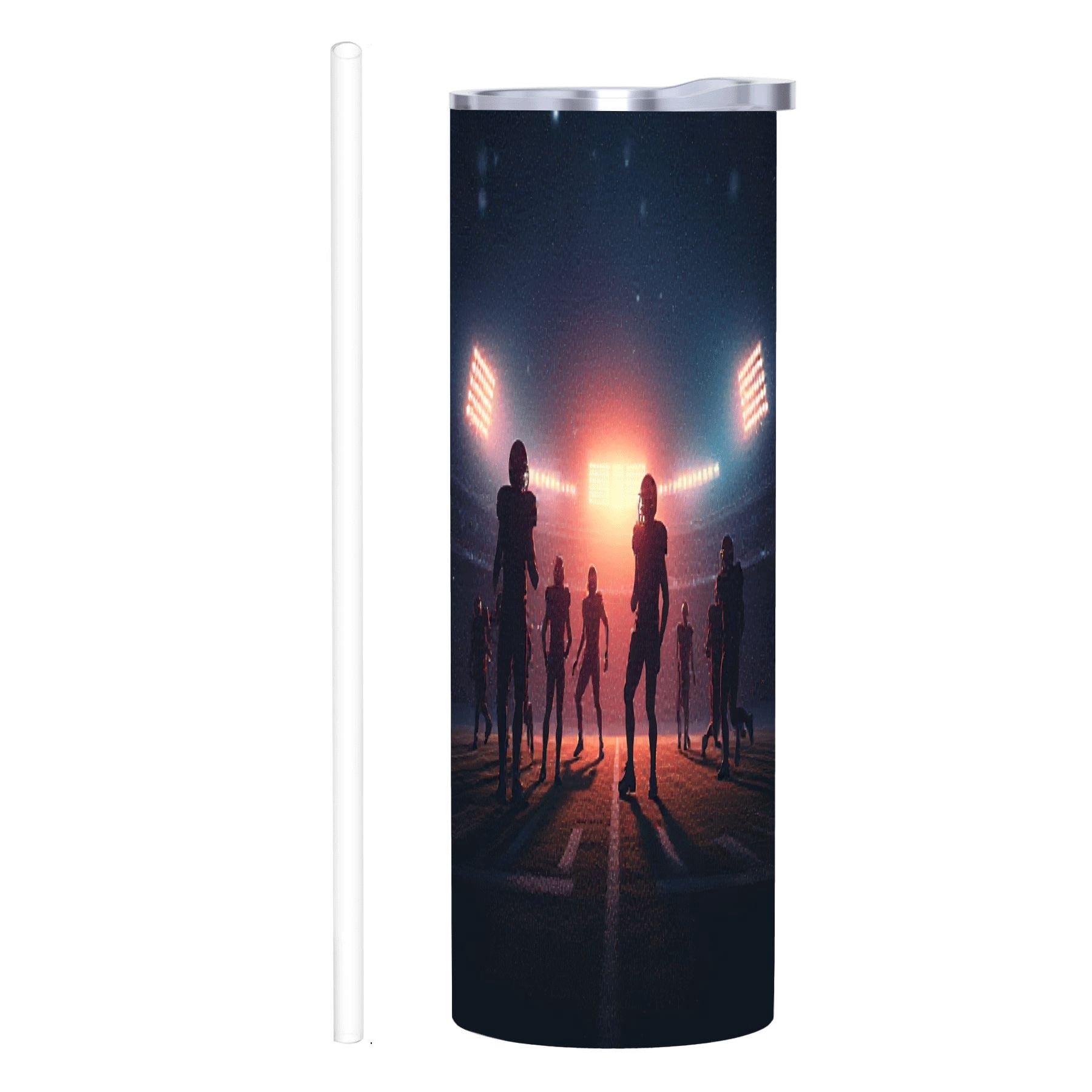 20 oz Stainless Steel Insulated Tumbler - Futuristic Sports Scene ...