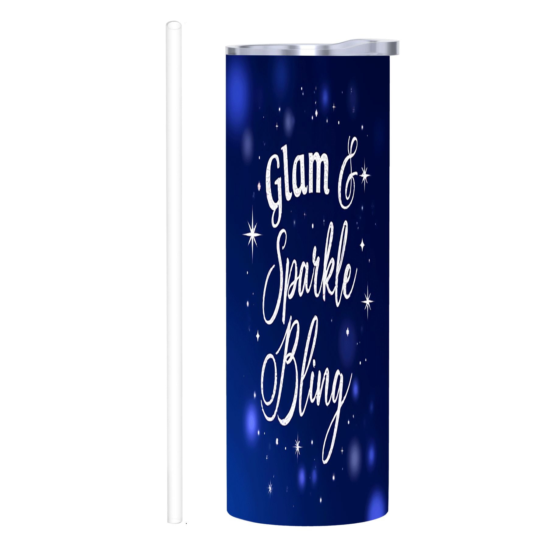 20 oz Stainless Steel Insulated Tumbler - Glam & Sparkle Blang Design ...
