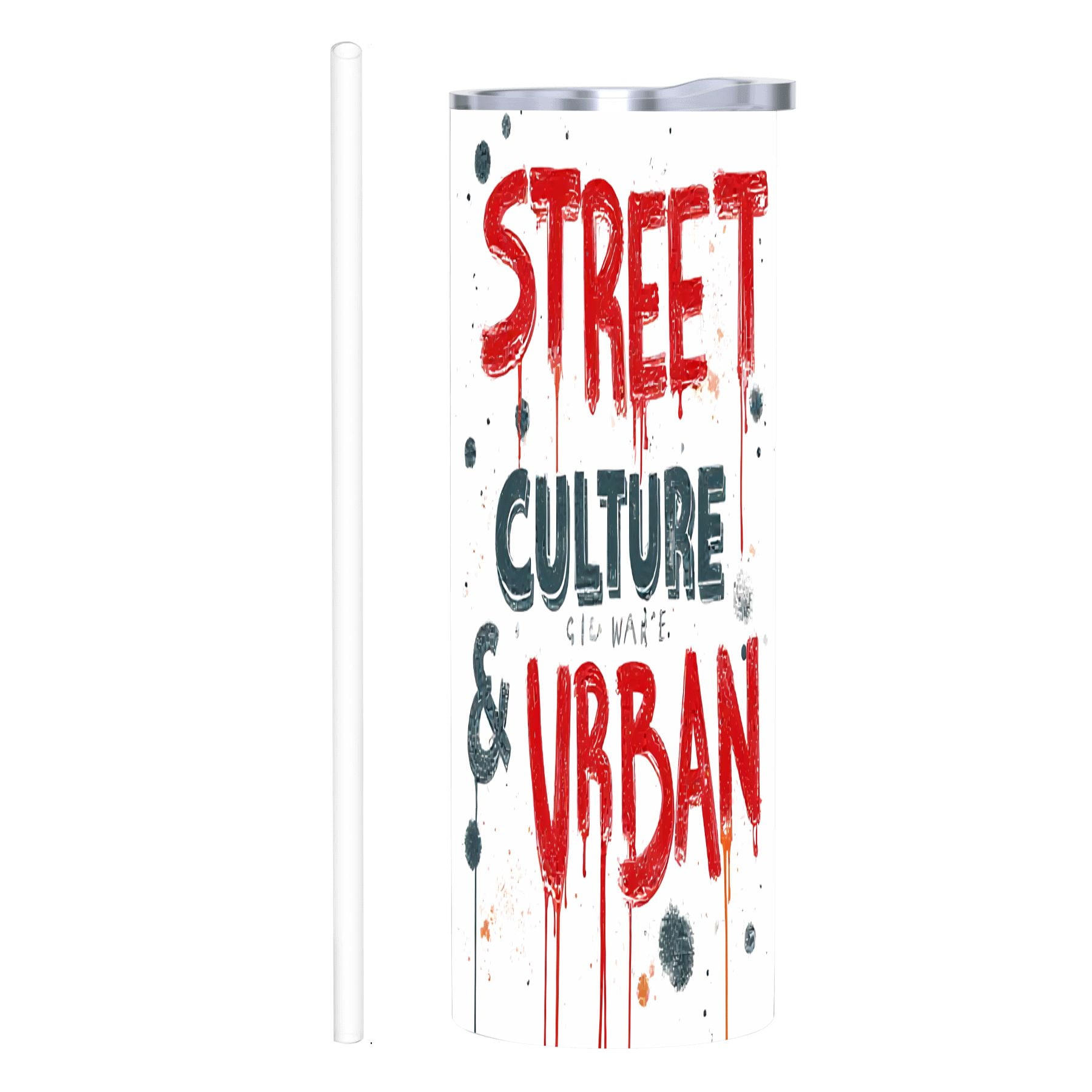 20 oz Stainless Steel Insulated Tumbler - Graffiti Style " STREET ...