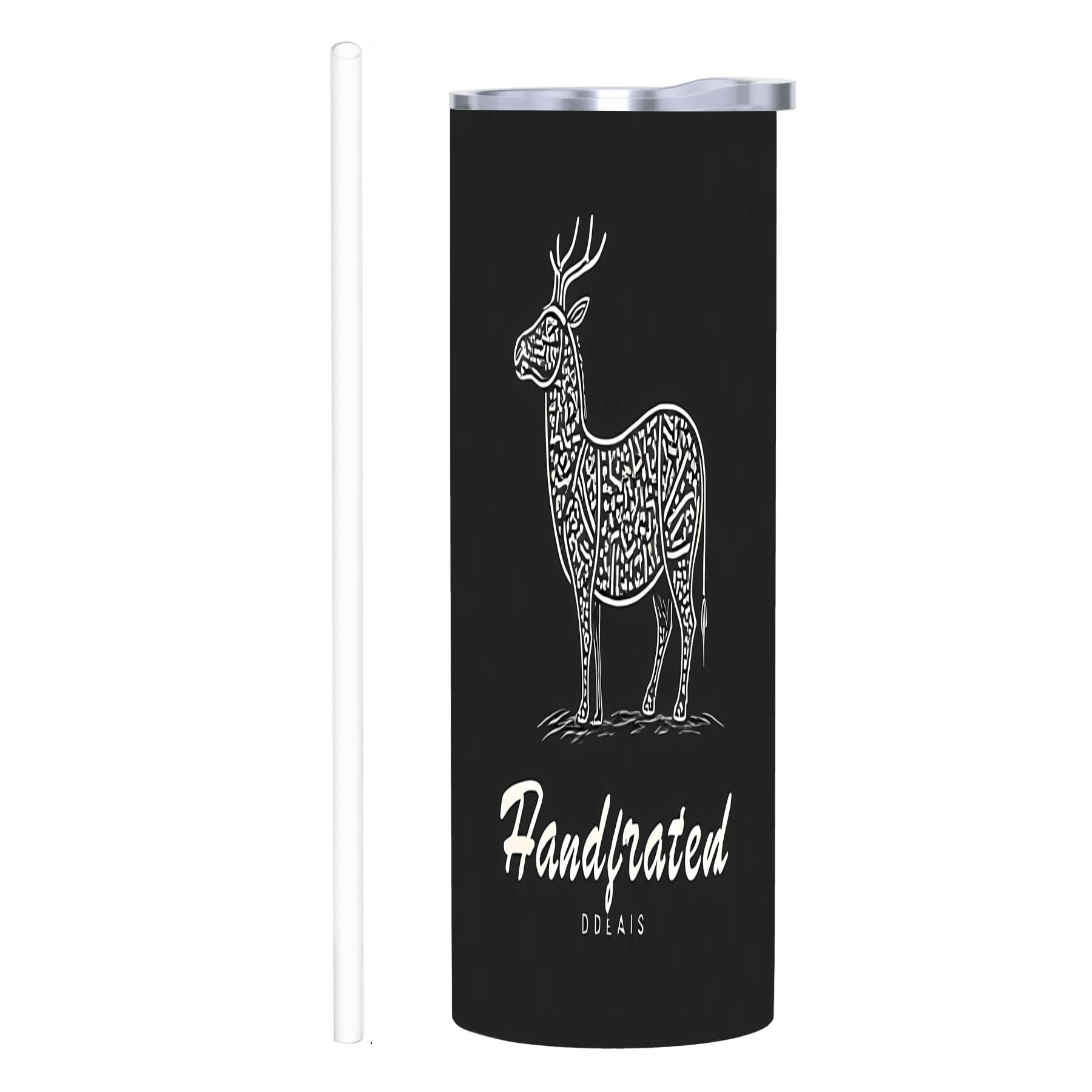 20 oz Stainless Steel Insulated Tumbler - Handcrafted Deer Design ...