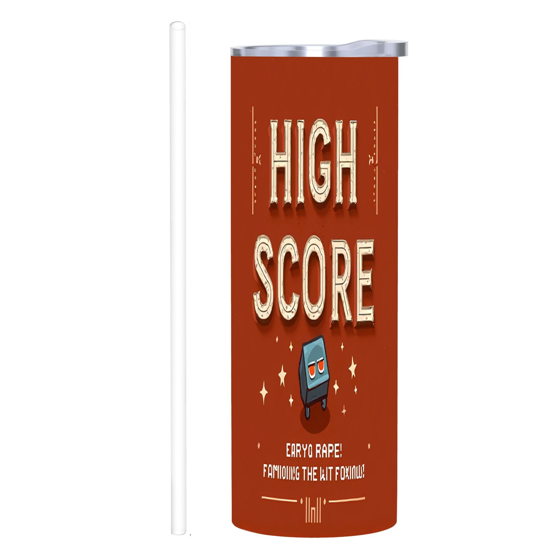 20 oz Stainless Steel Insulated Tumbler - High Score Design with Robot ...