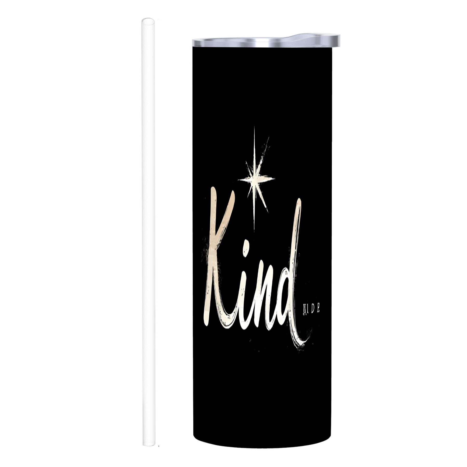 20 oz Stainless Steel Insulated Tumbler - ' Kind ' Cursive Design with ...