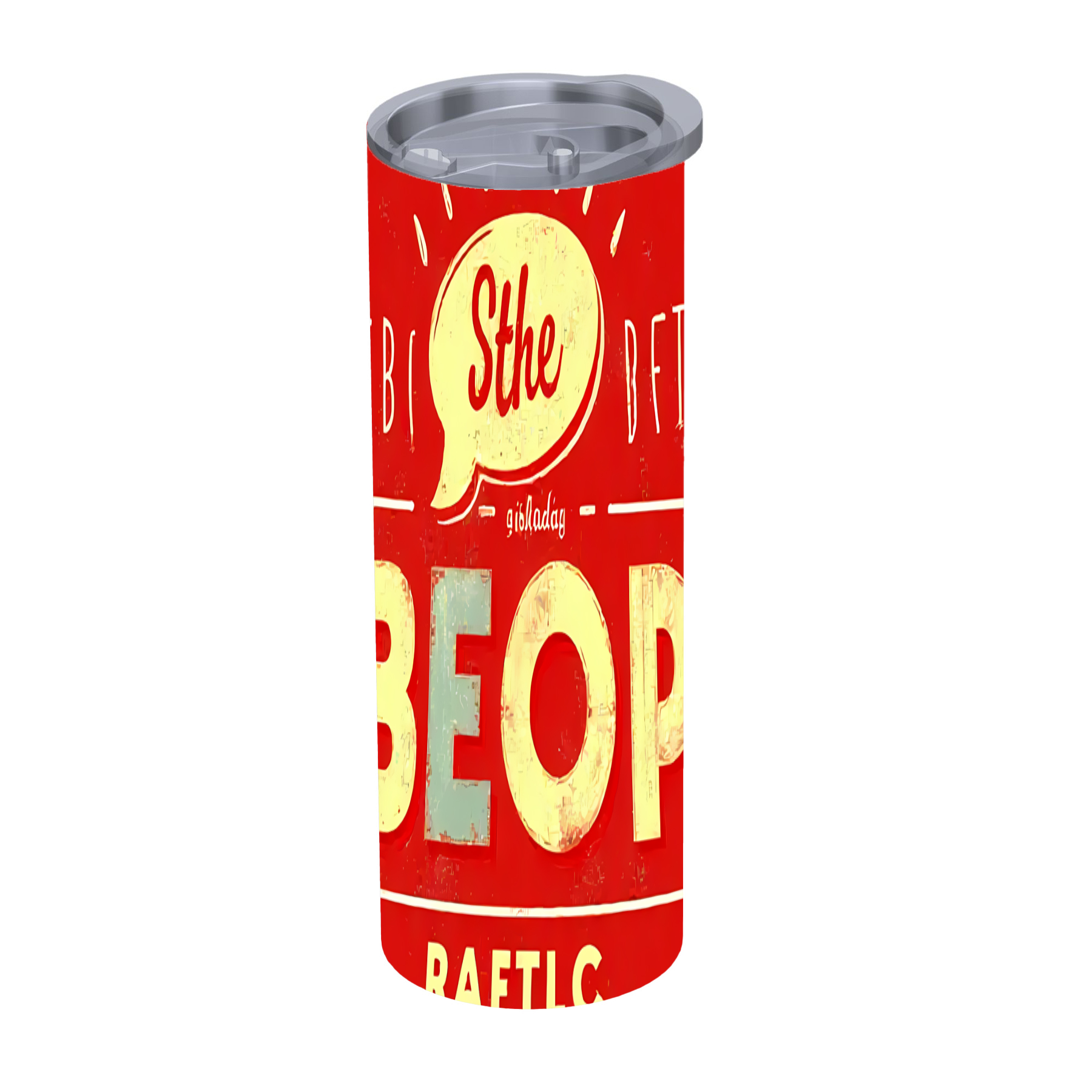 20 oz Stainless Steel Insulated Tumbler with Lid & Straw - Stylish Red ...