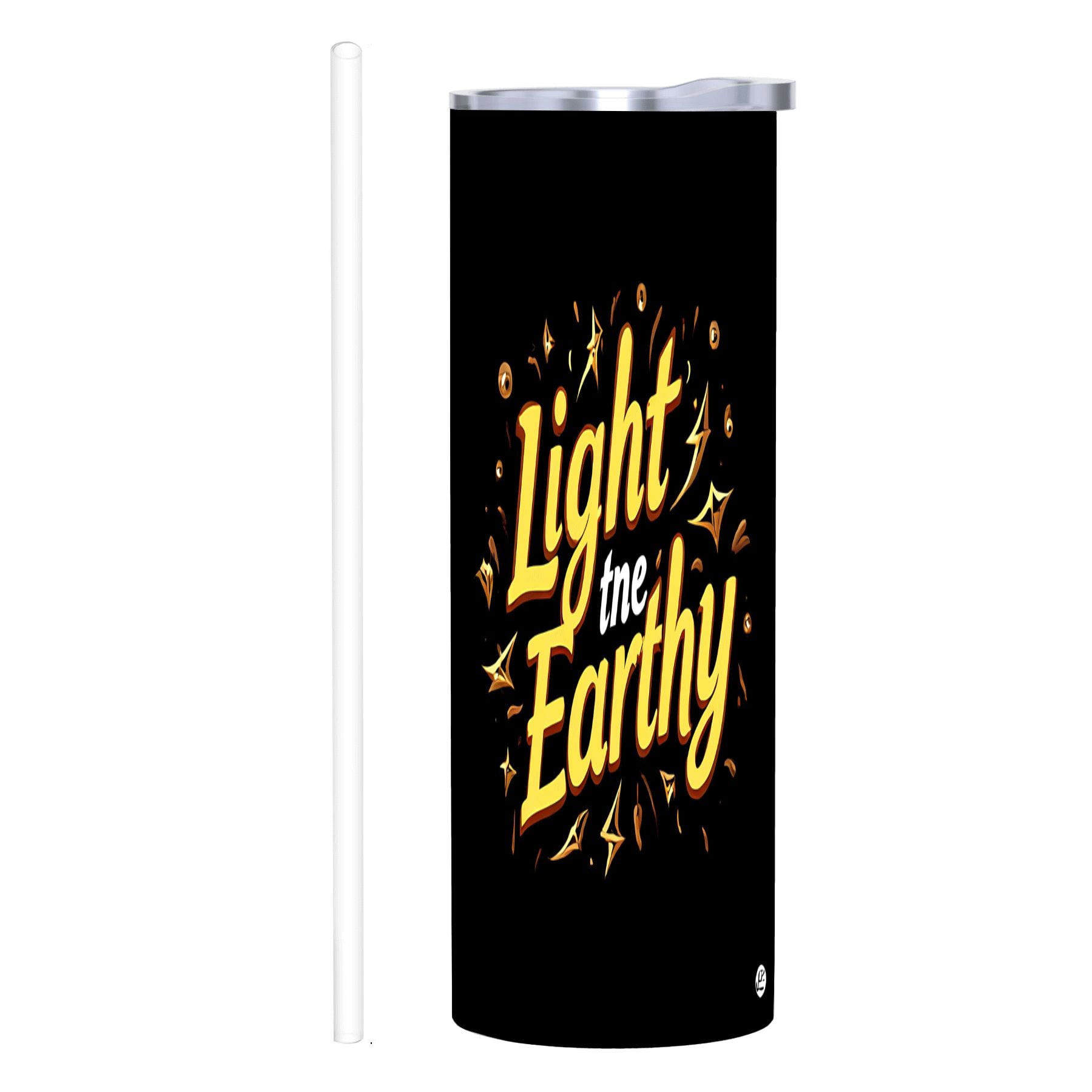 20 oz Stainless Steel Insulated Tumbler - " Light the Earth " Design ...