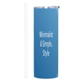 20 oz Stainless Steel Insulated Tumbler - Minimalist Blue Design with ...