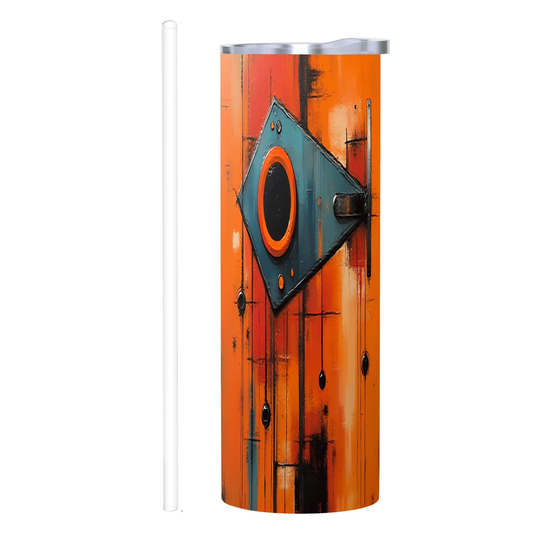 20 oz Stainless Steel Insulated Tumbler - Modern Abstract Design in ...