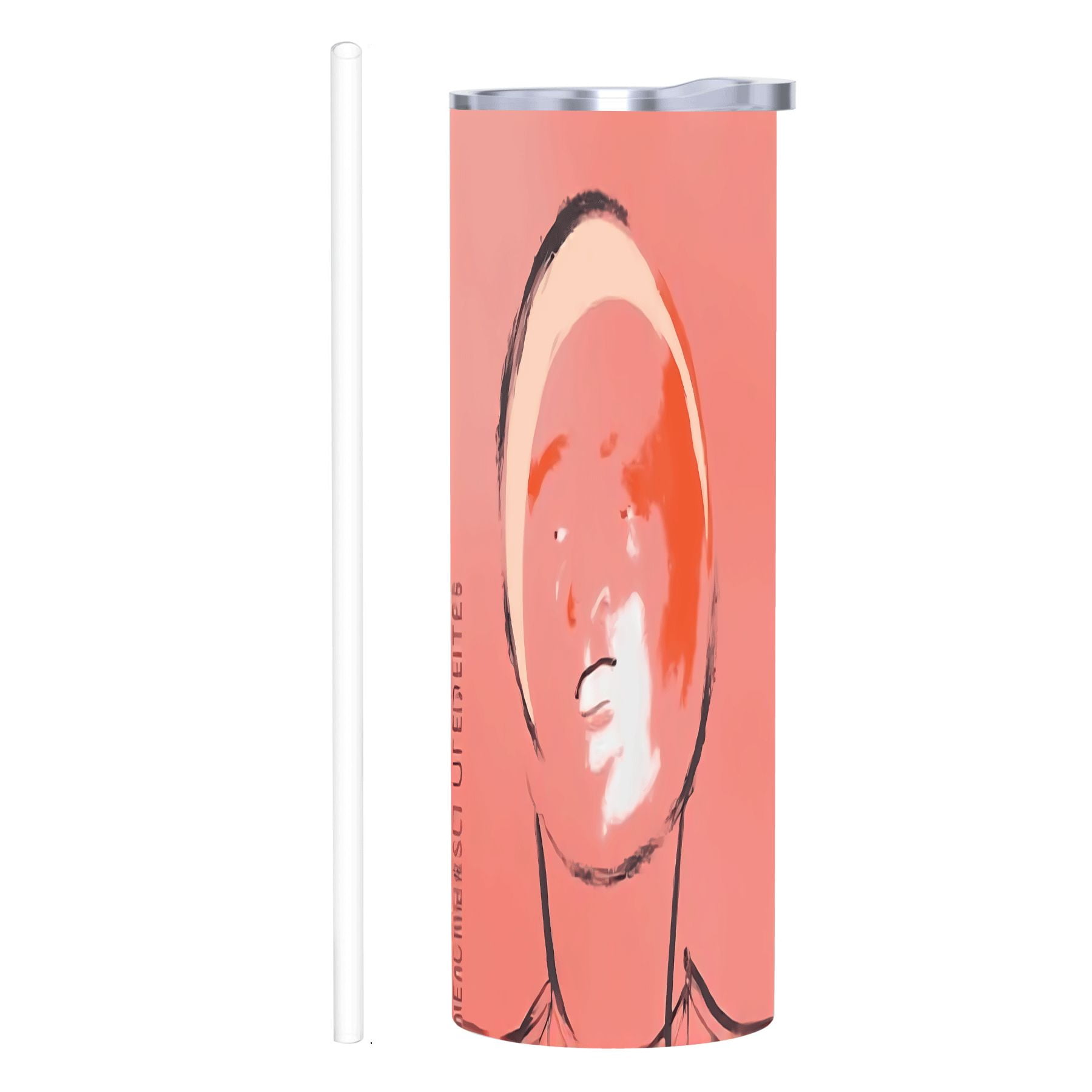 20 oz Stainless Steel Insulated Tumbler - Modern Abstract Face Design ...