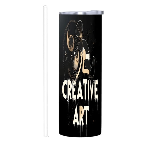 20 oz Stainless Steel Insulated Tumbler - Modern Dripping Art Design ...
