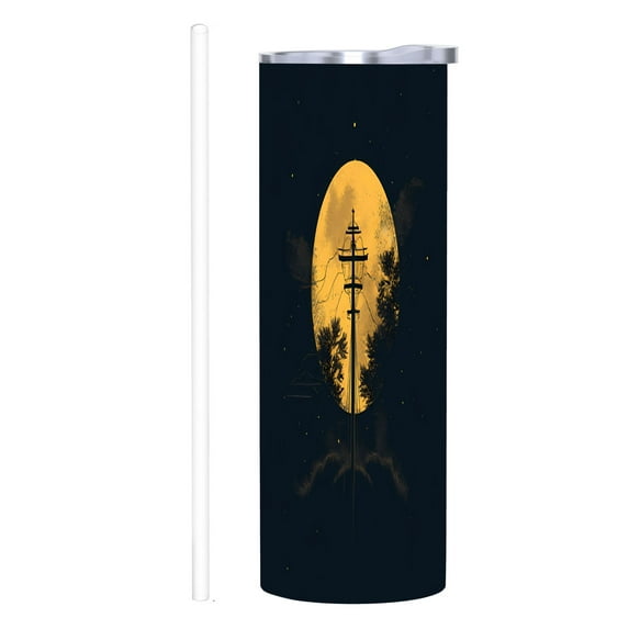 20 oz Stainless Steel Insulated Tumbler - Moonlit Nature & Industrial ...