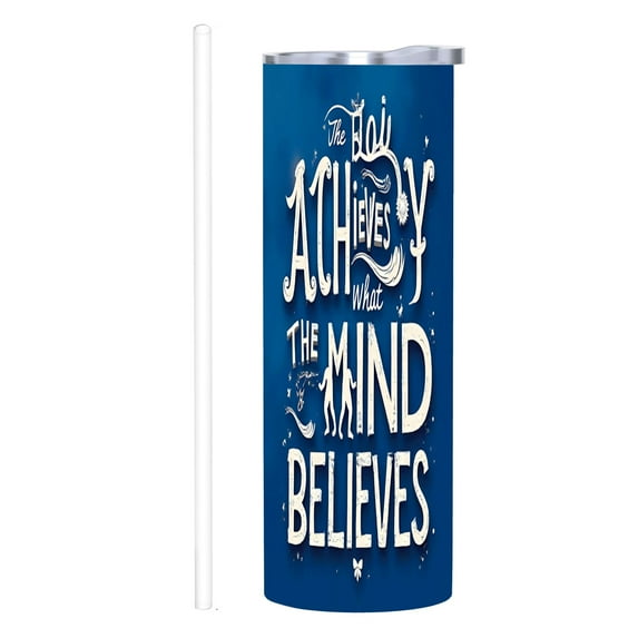 20 oz Stainless Steel Insulated Tumbler - Motivational Quote Design ...