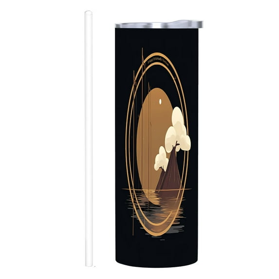 20 oz Stainless Steel Insulated Tumbler - Mountain & Clouds Design ...