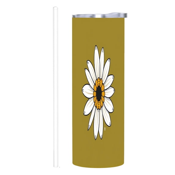 20 oz Stainless Steel Insulated Tumbler - Mustard Yellow with Large ...