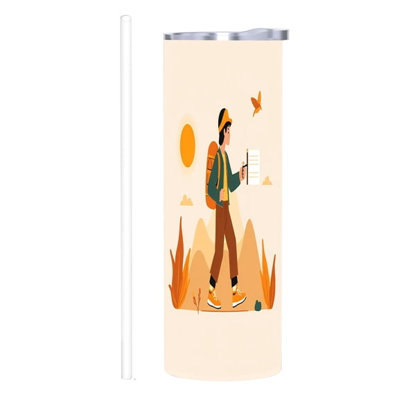 20 oz Stainless Steel Insulated Tumbler - Nature Adventure Design with ...