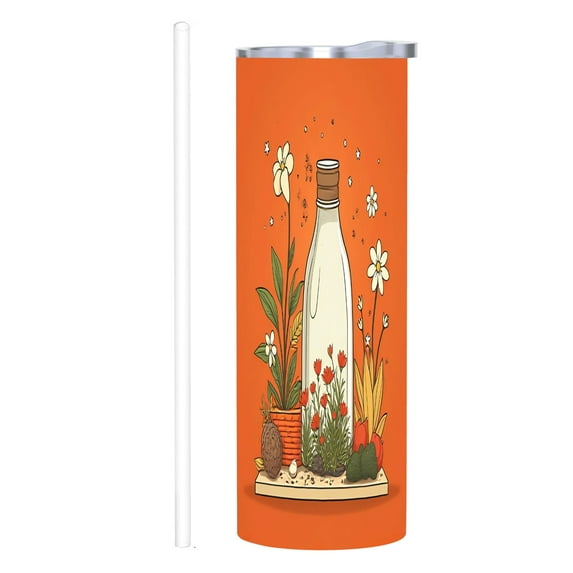20 oz Stainless Steel Insulated Tumbler - Nature-Inspired Design with ...