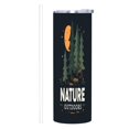 20 oz Stainless Steel Insulated Tumbler - Nature Outdoors Design with ...