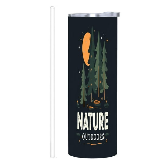 20 oz Stainless Steel Insulated Tumbler - Nature Outdoors Design with ...
