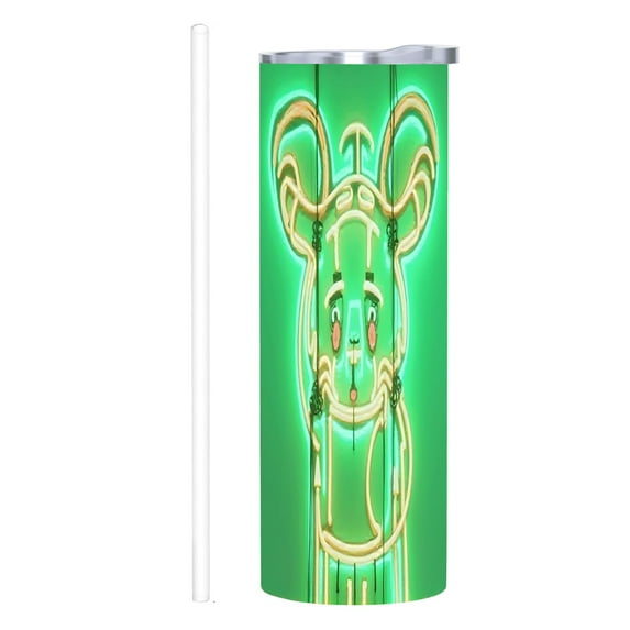 20 oz Stainless Steel Insulated Tumbler - Neon Animal Design Vibrant ...