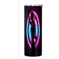 20 oz Stainless Steel Insulated Tumbler - Neon Weightlifting Design ...