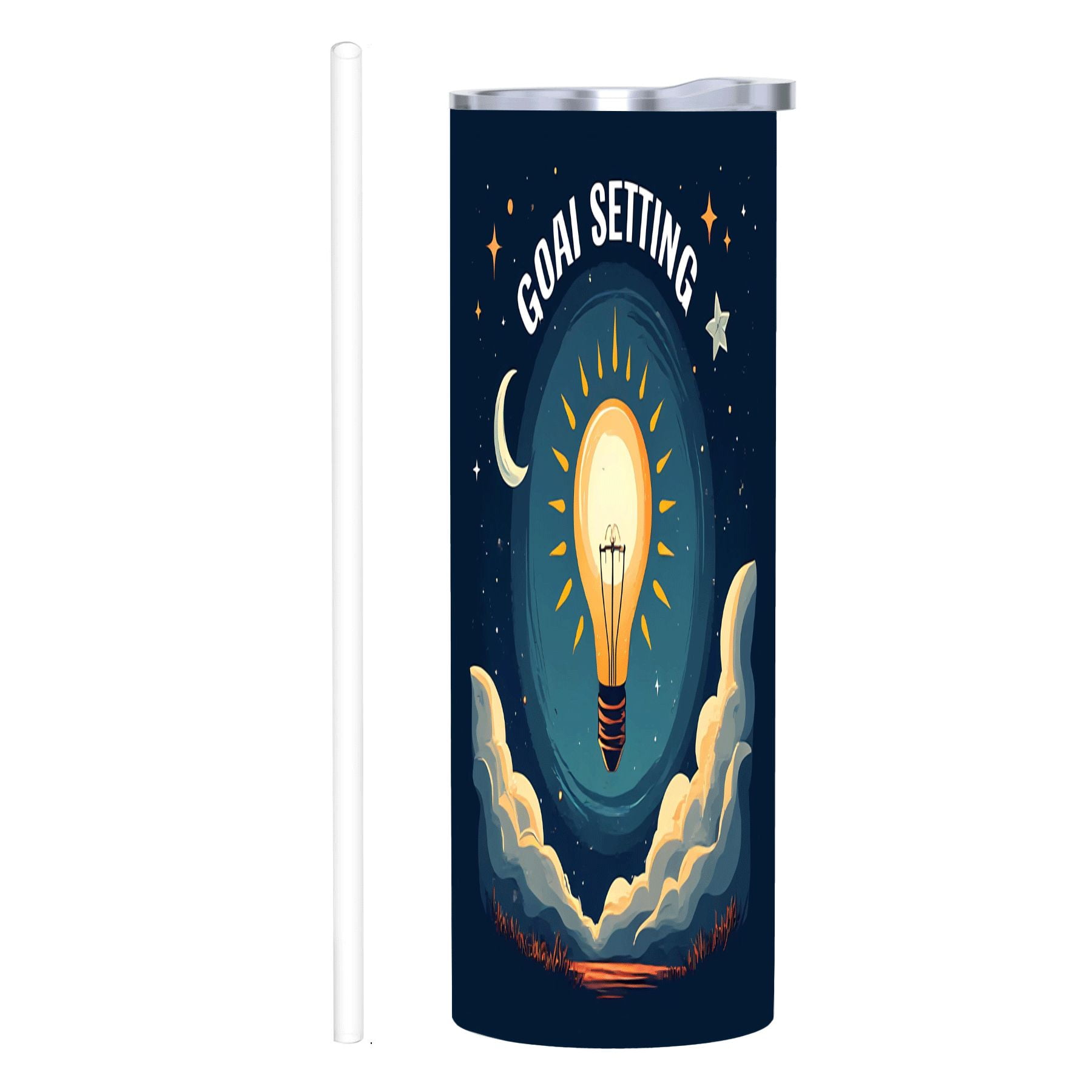 20 oz Stainless Steel Insulated Tumbler - Night Sky Design with Stars ...