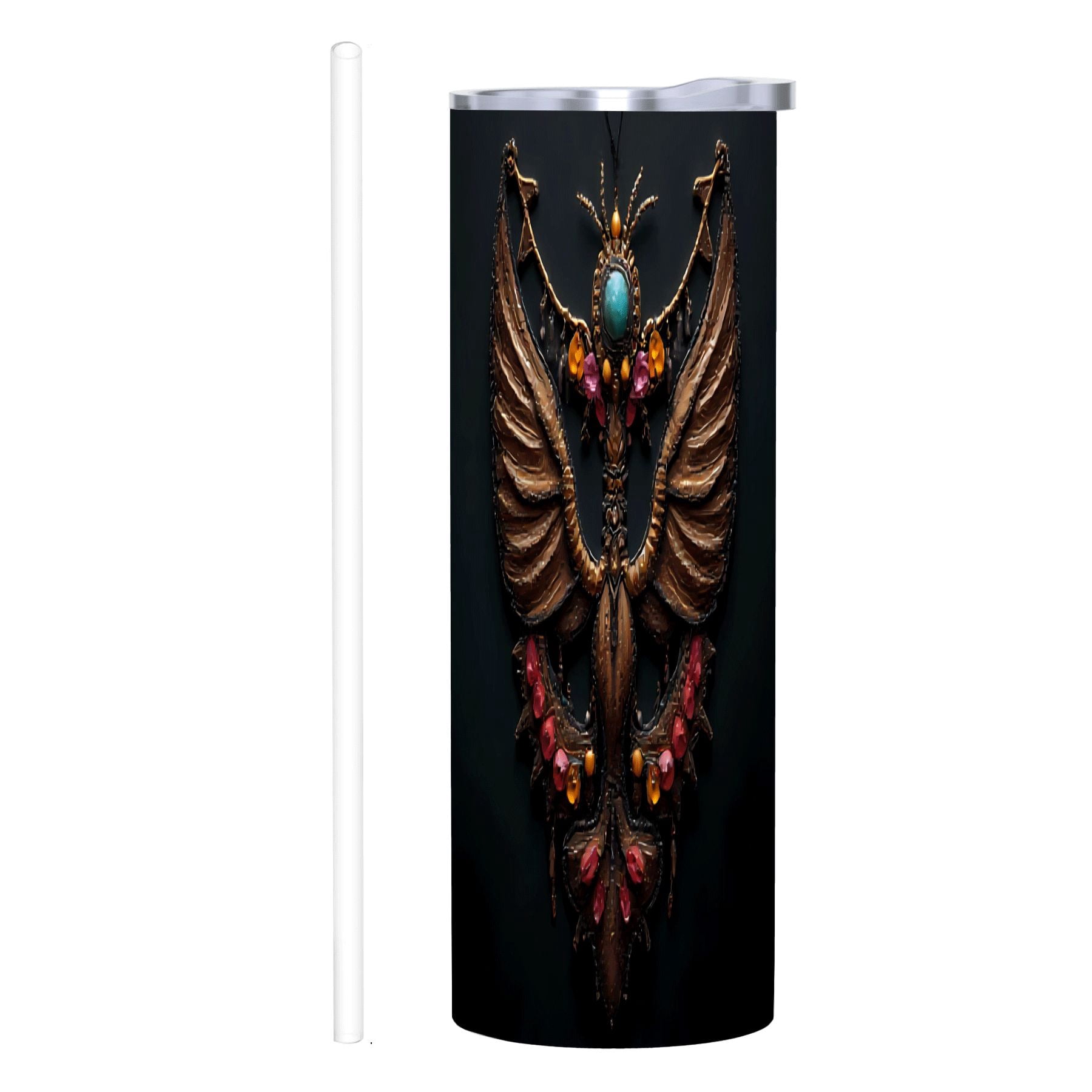 20 oz Stainless Steel Insulated Tumbler - Ornate Mythical Creature ...