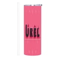 20 oz Stainless Steel Insulated Tumbler - Pink Sports Field Design with ...