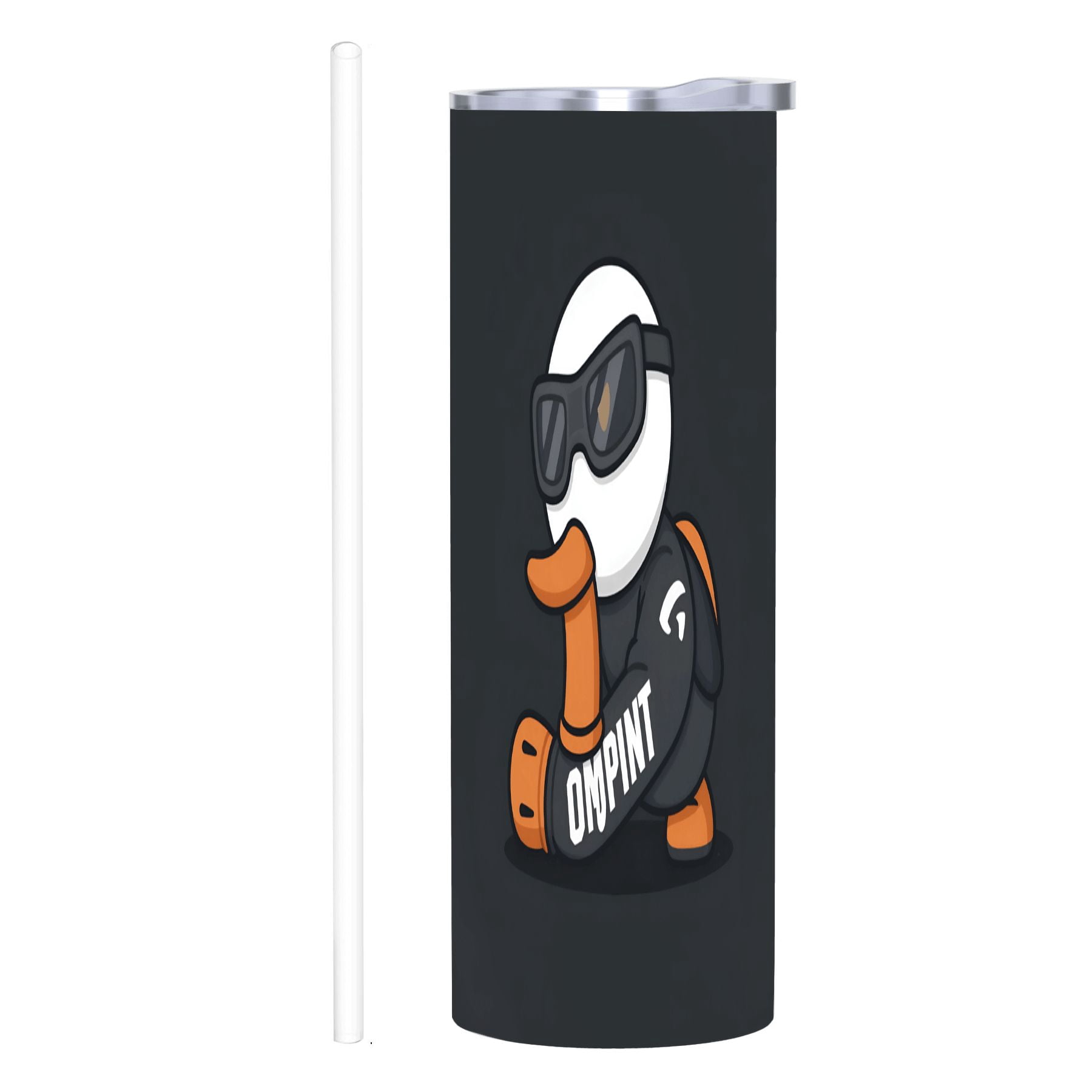 20 oz Stainless Steel Insulated Tumbler - Playful Black Body with ...