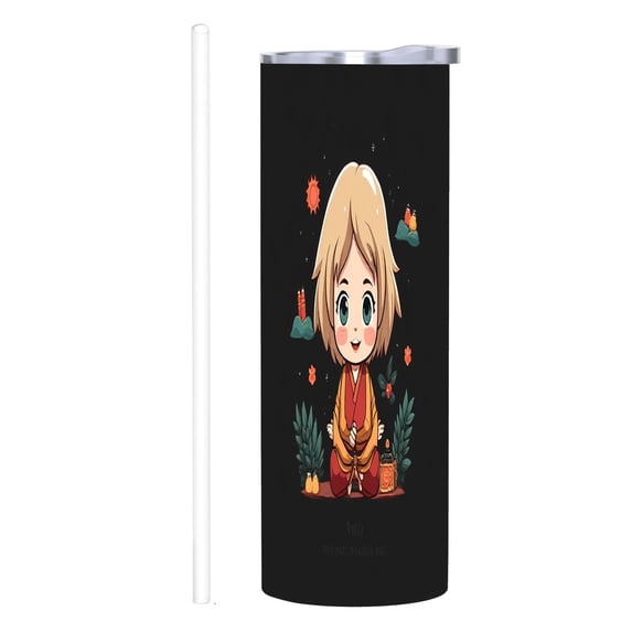 20 oz Stainless Steel Insulated Tumbler - Playful Cartoon Design with ...