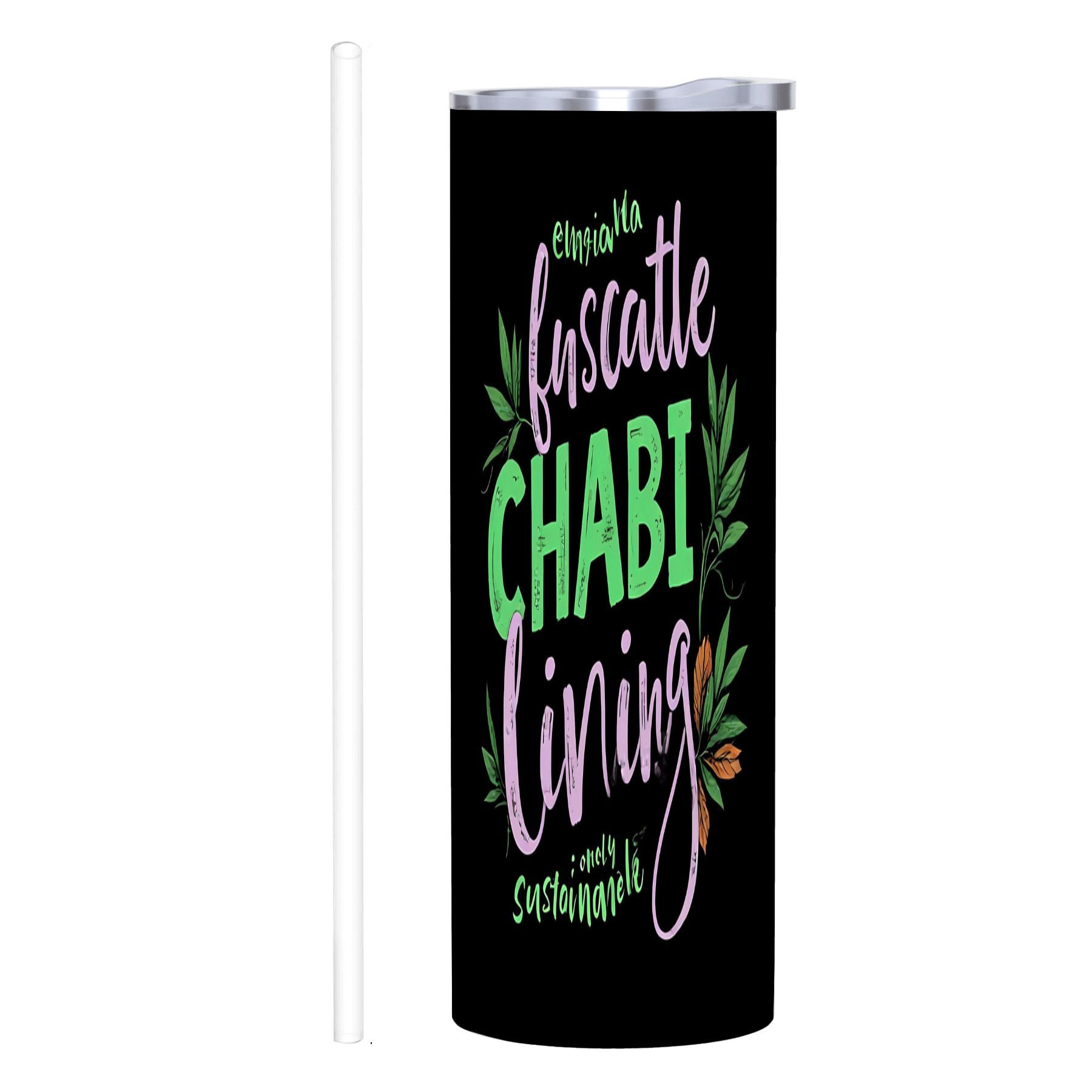 20 oz Stainless Steel Insulated Tumbler - Playful Cursive Design with ...