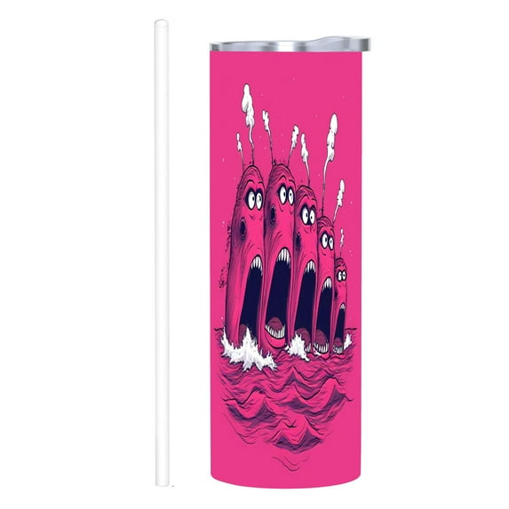 20 oz Stainless Steel Insulated Tumbler - Playful Pink Design with ...