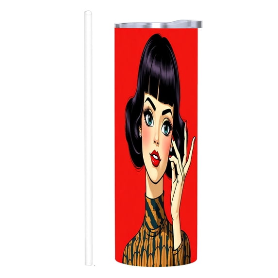 20 oz Stainless Steel Insulated Tumbler - Pop Art Design with Vibrant ...