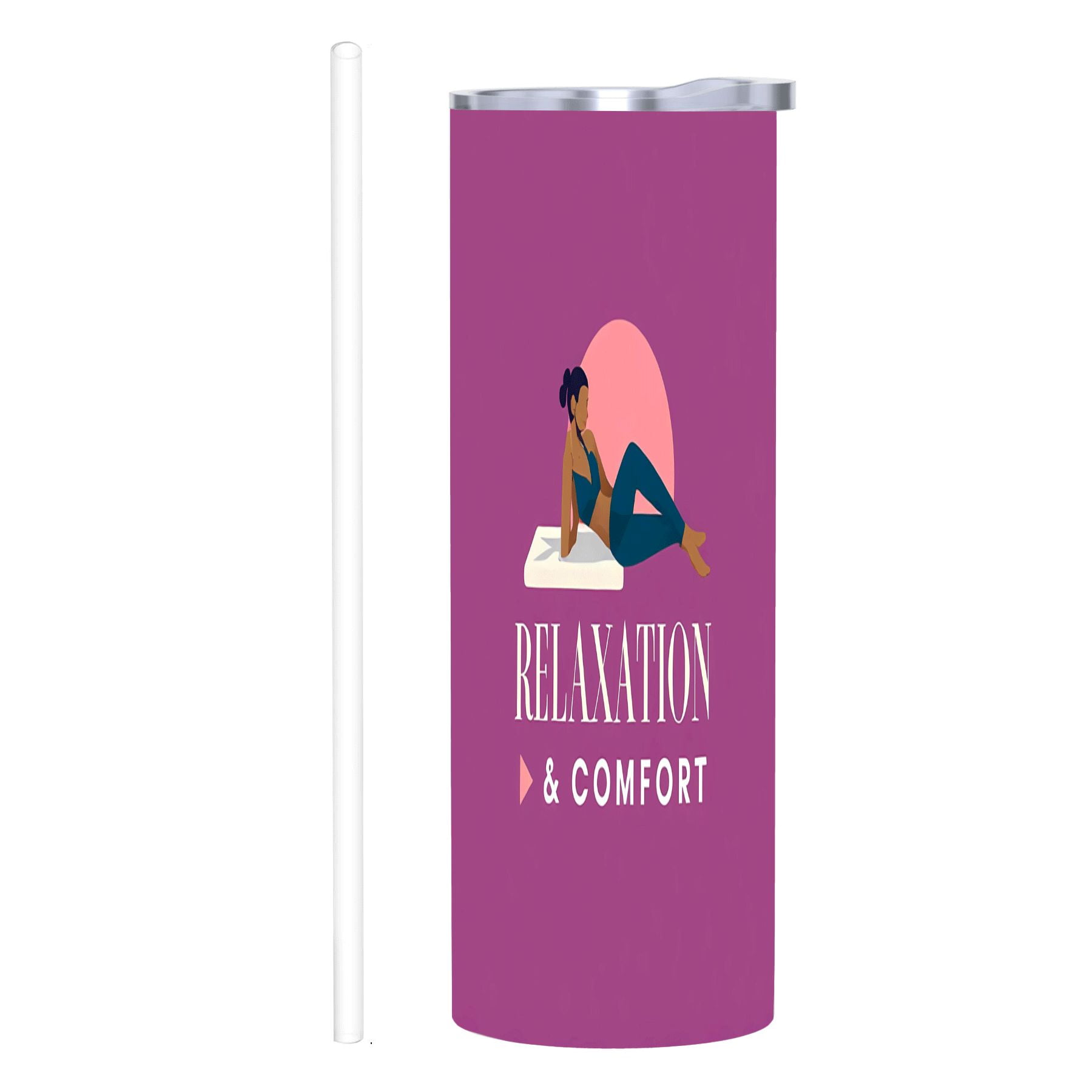 20 oz Stainless Steel Insulated Tumbler - Purple Relaxation & Comfort ...