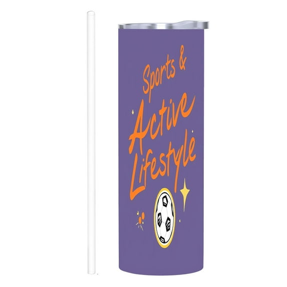 20 oz Stainless Steel Insulated Tumbler - Purple with Cartoon Moon ...