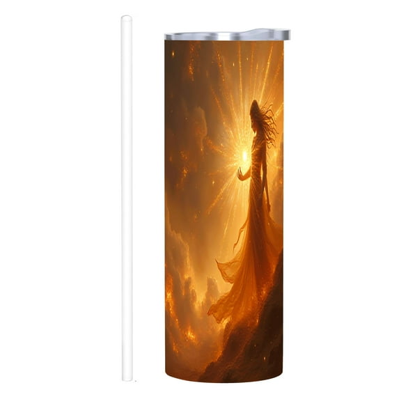 20 oz Stainless Steel Insulated Tumbler - Radiant Figure Design Double ...