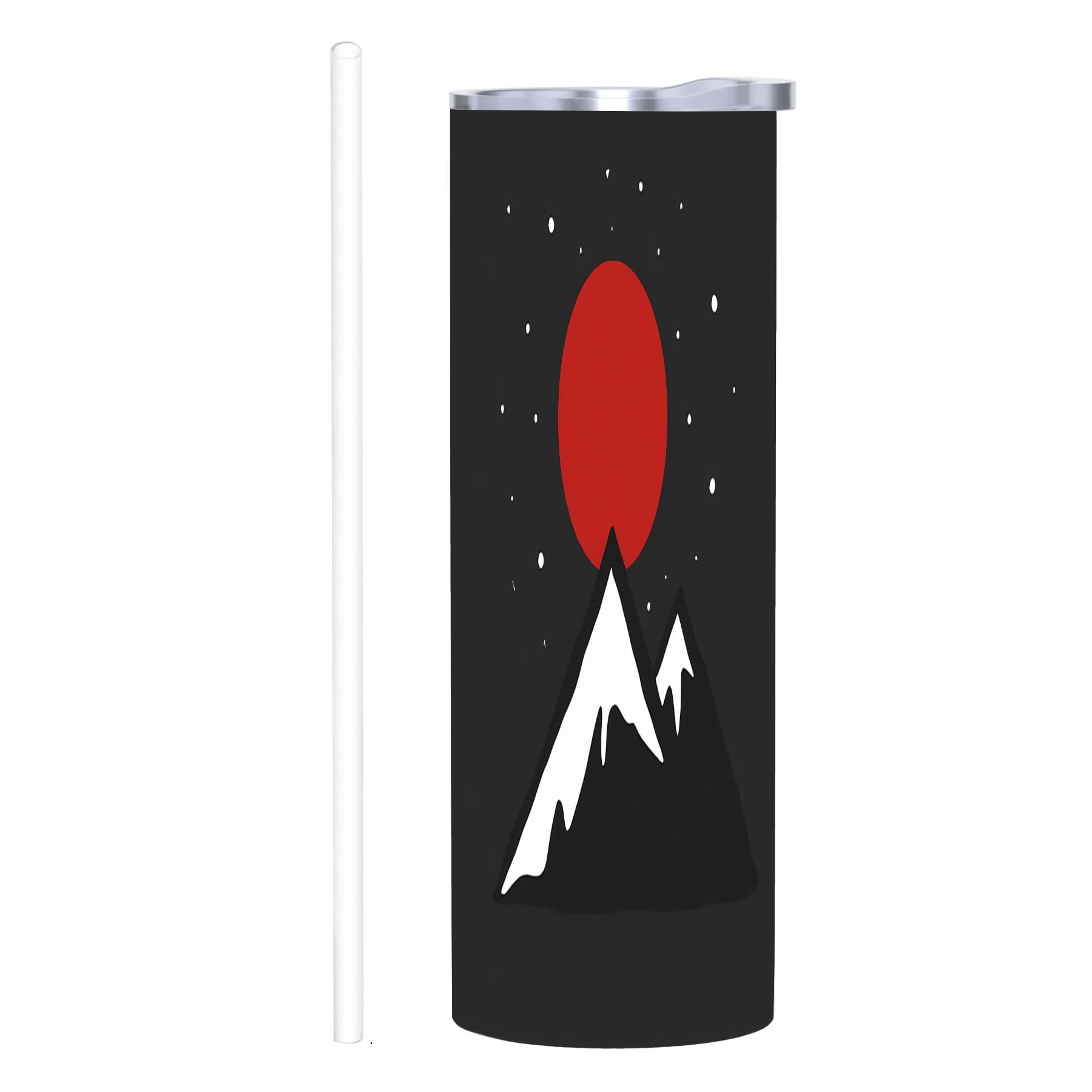 20 oz Stainless Steel Insulated Tumbler - Red Sun & Star Mountain ...