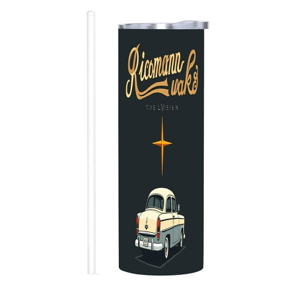 20 oz Stainless Steel Insulated Tumbler - Retro Classic Car Design ...