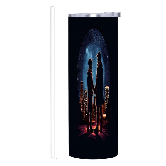 20 oz Stainless Steel Insulated Tumbler - Romantic City Skyline Design ...