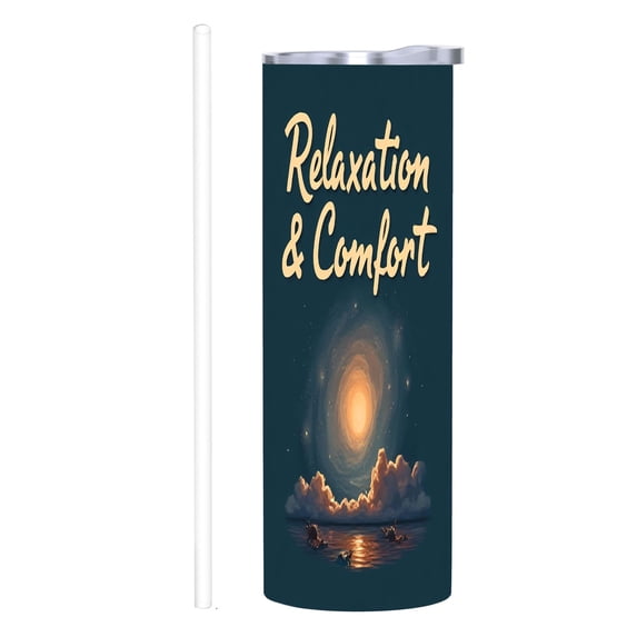 20 oz Stainless Steel Insulated Tumbler - Serene Night Scene with ...