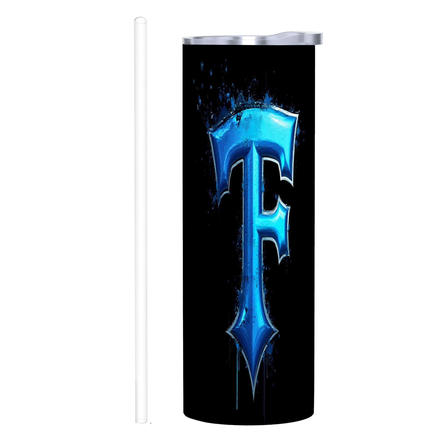 20 oz Stainless Steel Insulated Tumbler - Sleek Black Body with ...