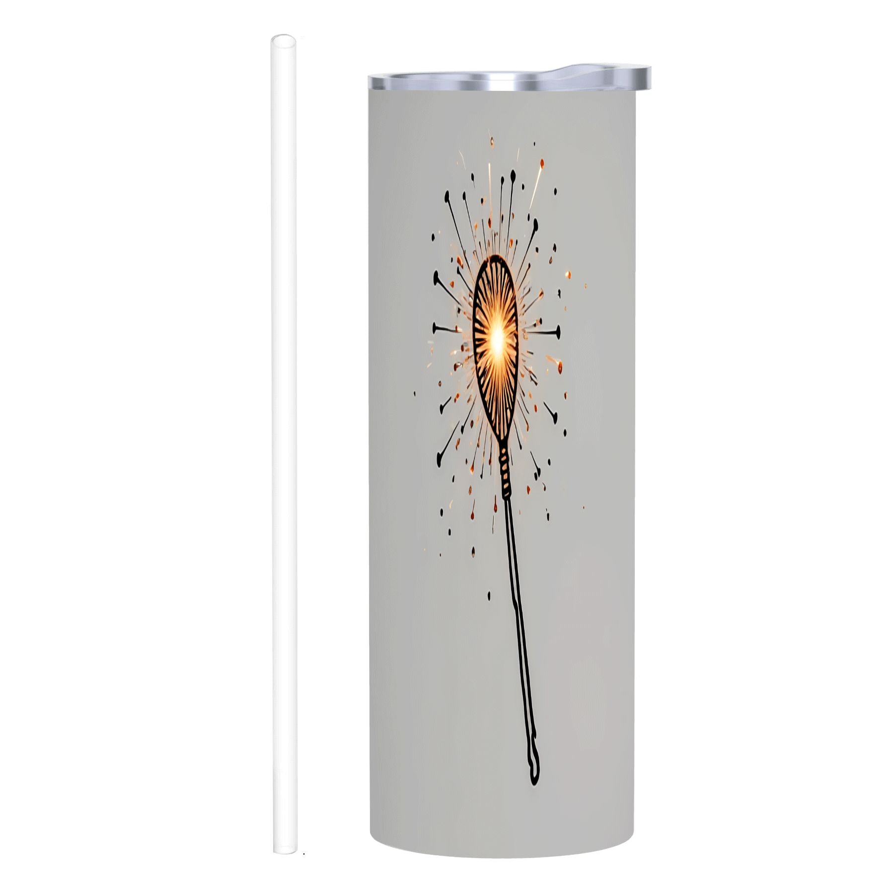 20 oz Stainless Steel Insulated Tumbler - Sparkler Design with ...