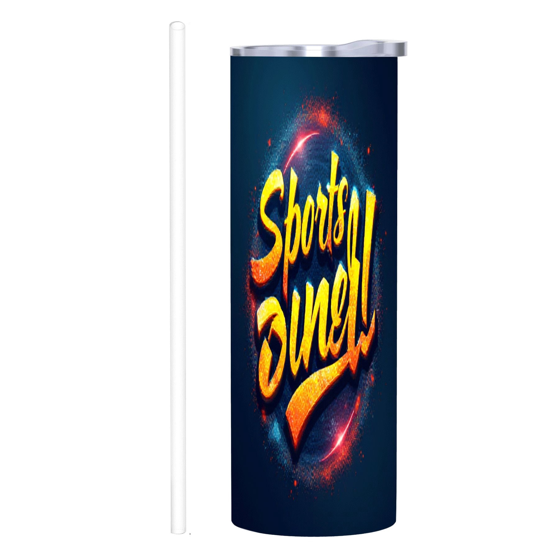 20 oz Stainless Steel Insulated Tumbler - " Sports Bum " Bold Colorful ...