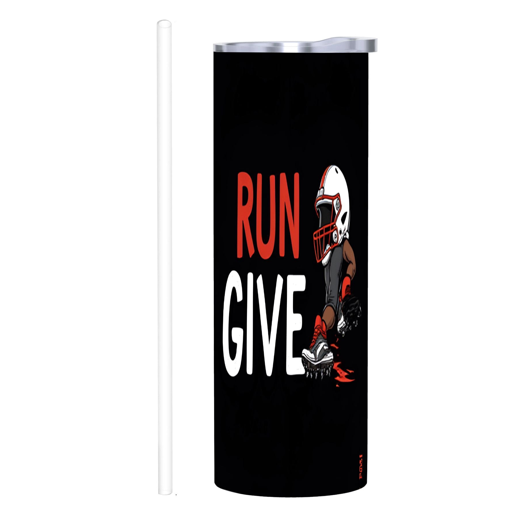 20 oz Stainless Steel Insulated Tumbler - Sports-Themed Design with ...