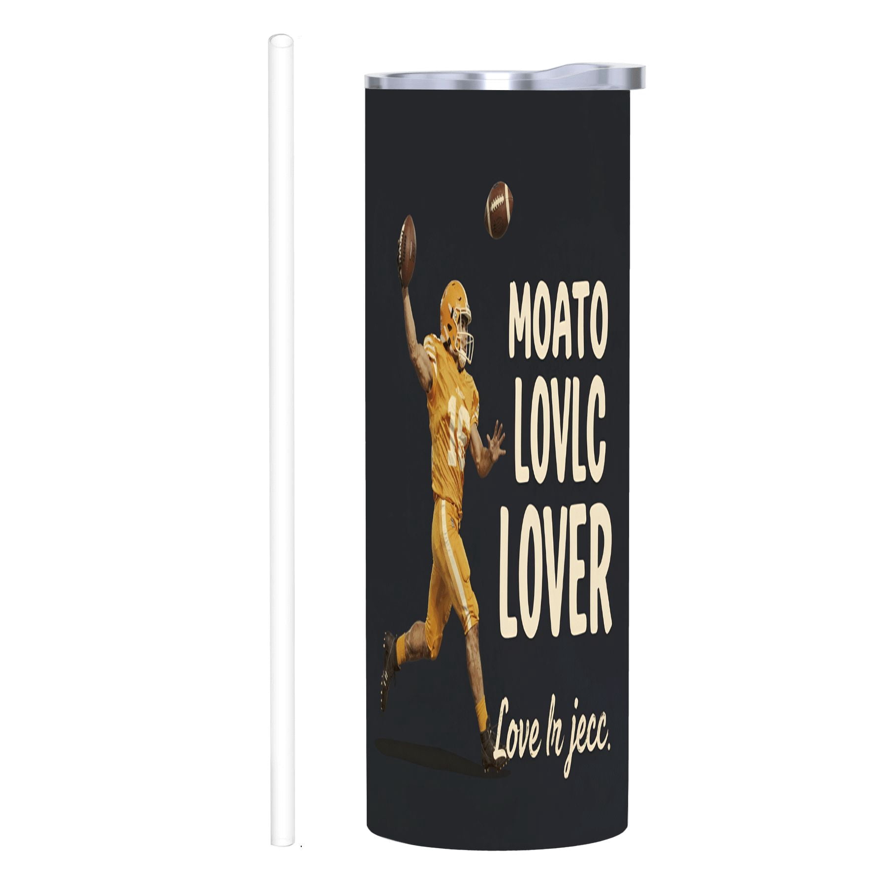 20 oz Stainless Steel Insulated Tumbler - Sporty Black Travel Mug with ...