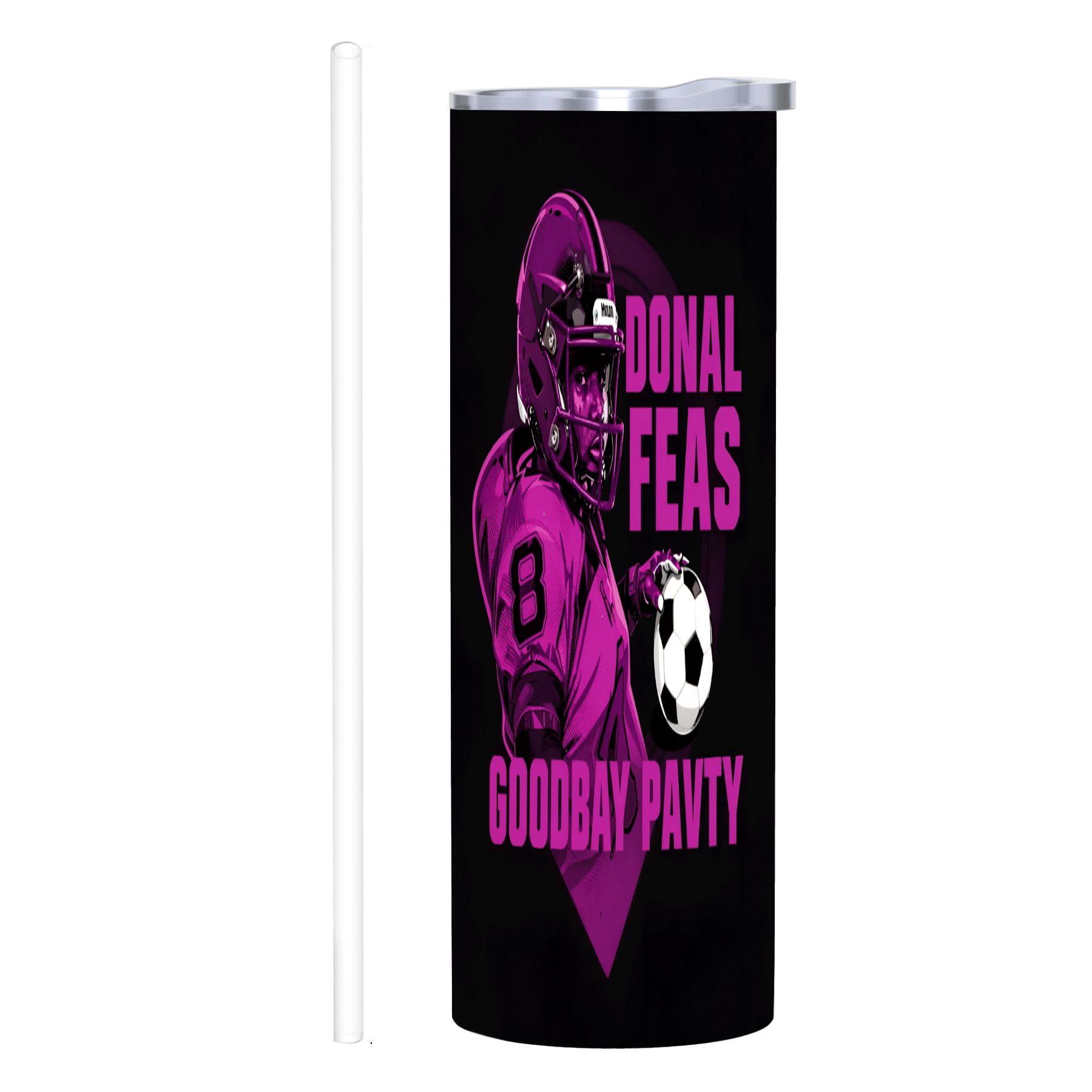 20 oz Stainless Steel Insulated Tumbler - Sporty Black with Purple ...