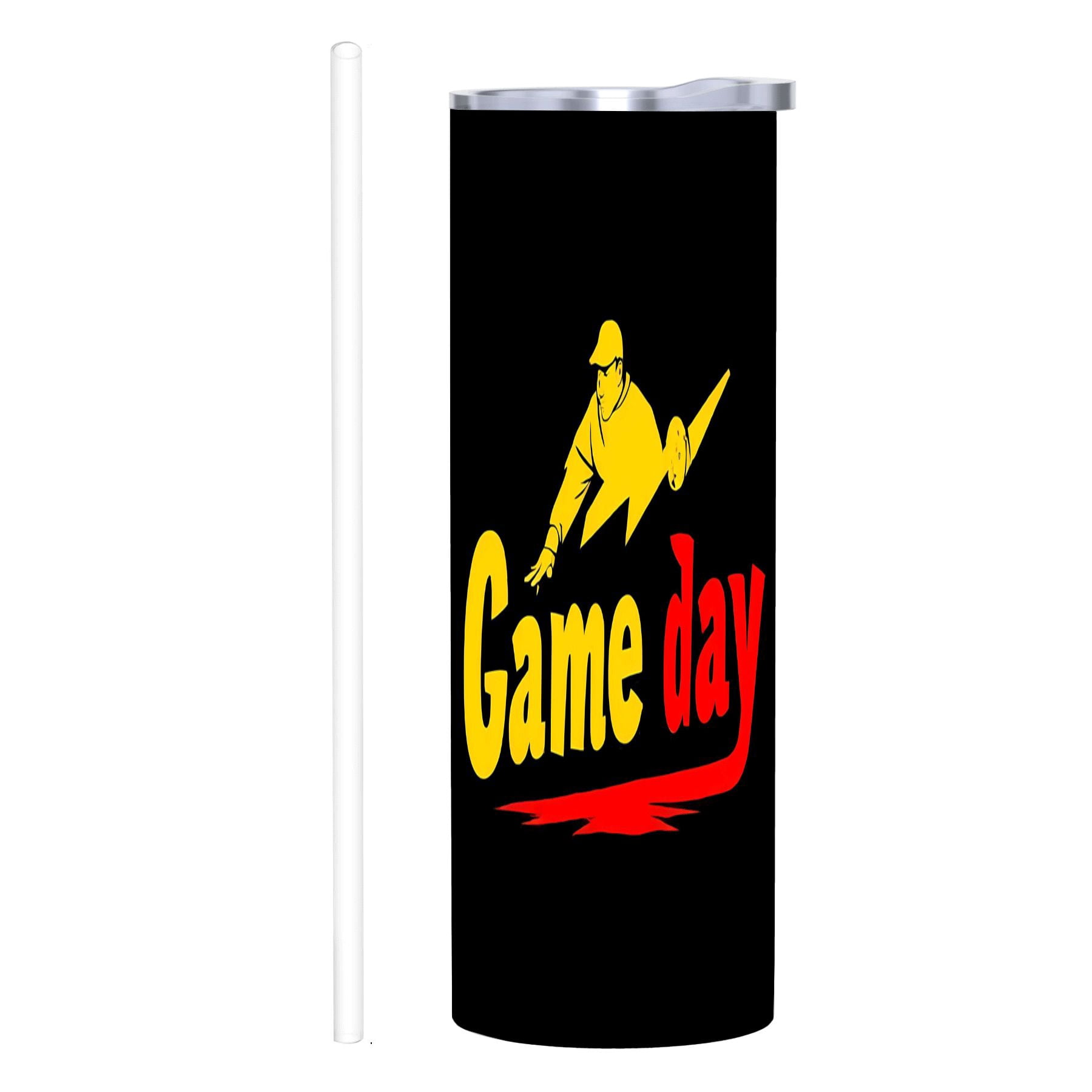 20 oz Stainless Steel Insulated Tumbler - Sporty Black with Yellow ...