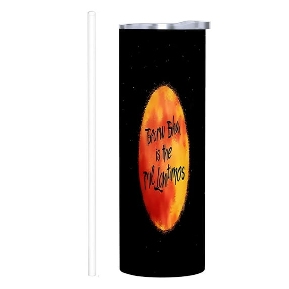 20 oz Stainless Steel Insulated Tumbler - Starry Pattern with Orange ...