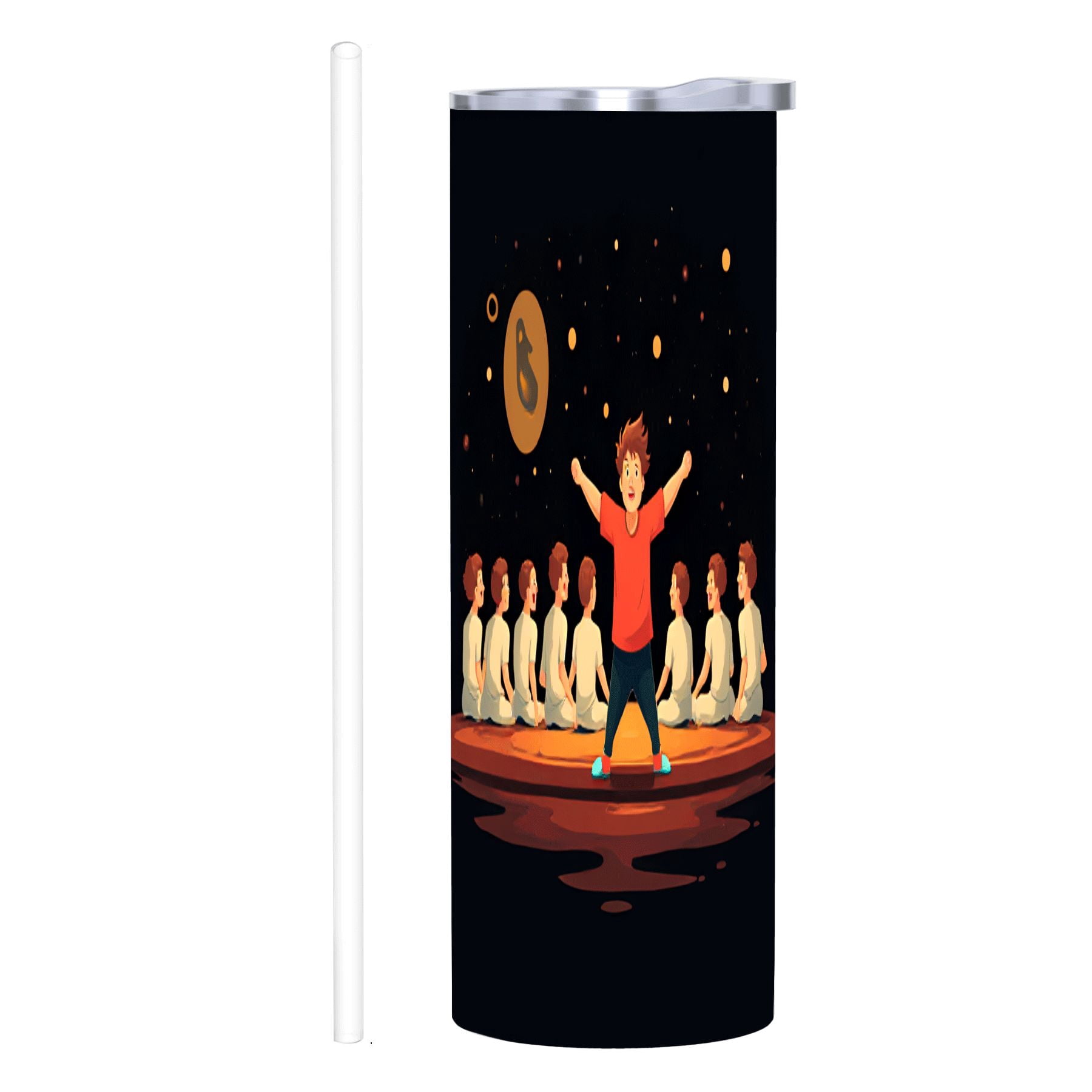 20 oz Stainless Steel Insulated Tumbler - Starry Sky & Golden Coin ...