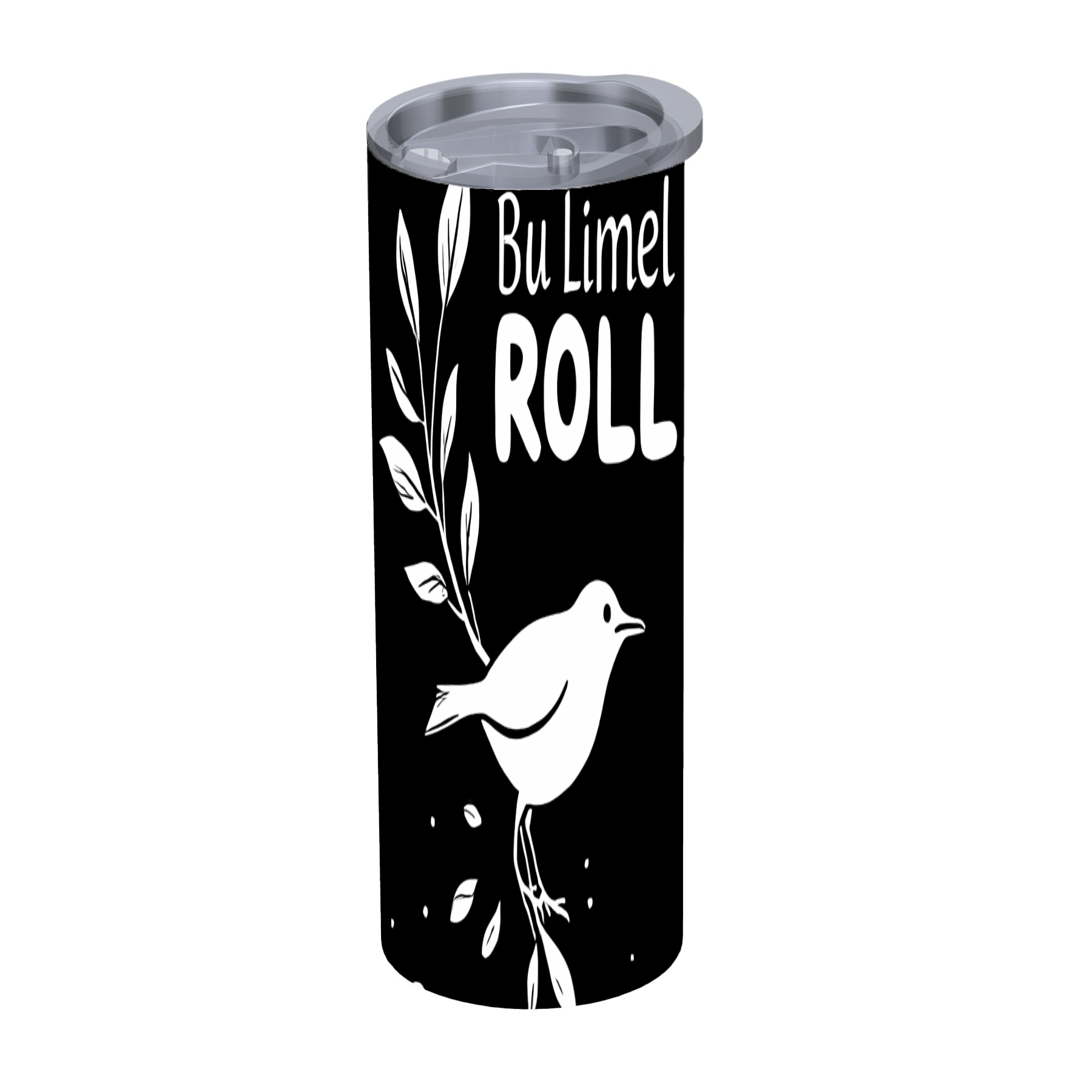 20 oz Stainless Steel Insulated Tumbler - Stylish Black & White " Limel ...